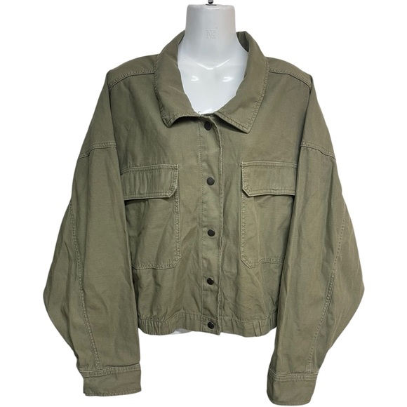 torrid | Jackets & Coats | Torrid Cropped Jacket Army Fatigue Green ...